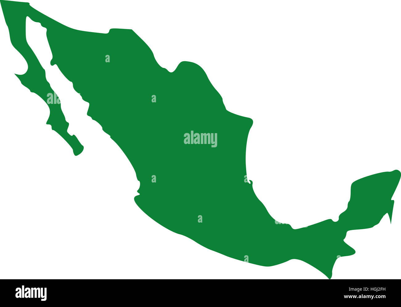 Mexico map hi-res stock photography and images - Alamy