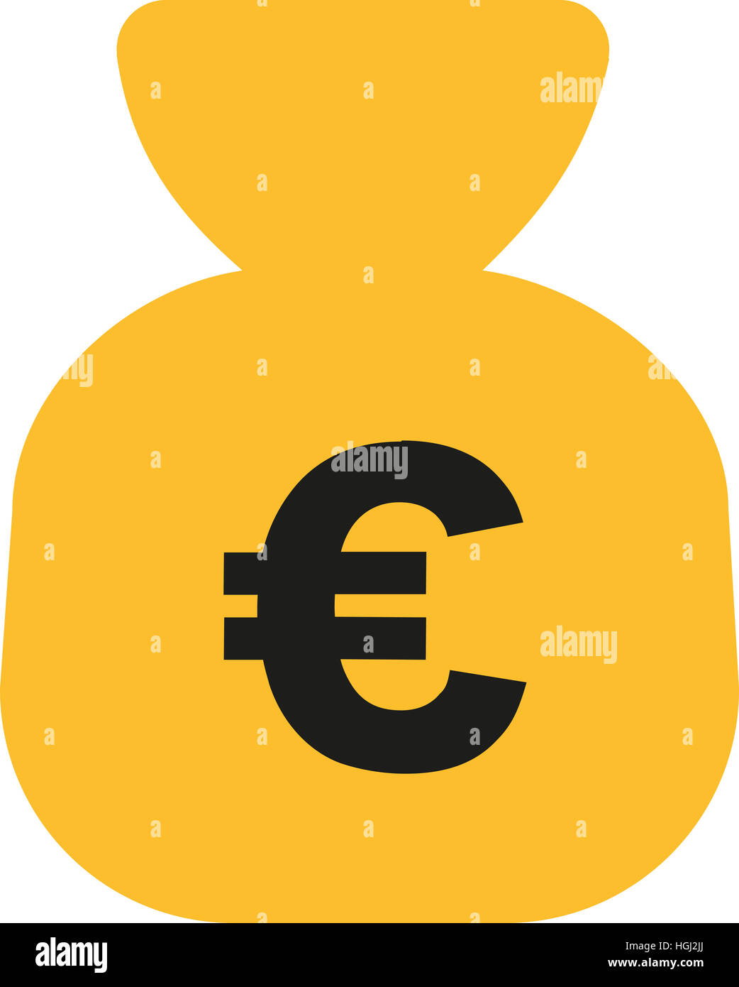 Money bag with euro sign Stock Photo - Alamy