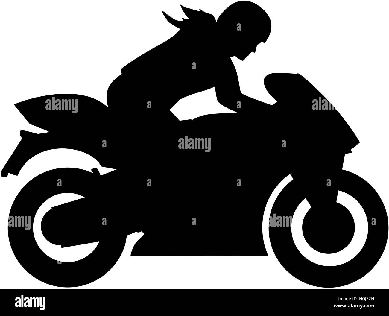 Female motorcycle Cut Out Stock Images & Pictures - Alamy