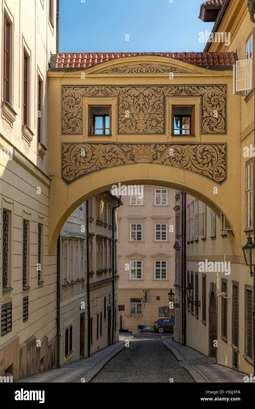 Renaissance architecture- a highly decorated arch at Thunovský Palace ...
