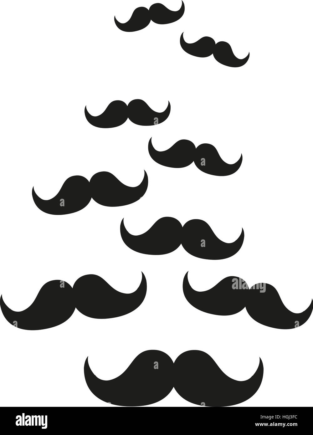 Flying mustache background Stock Photo - Alamy