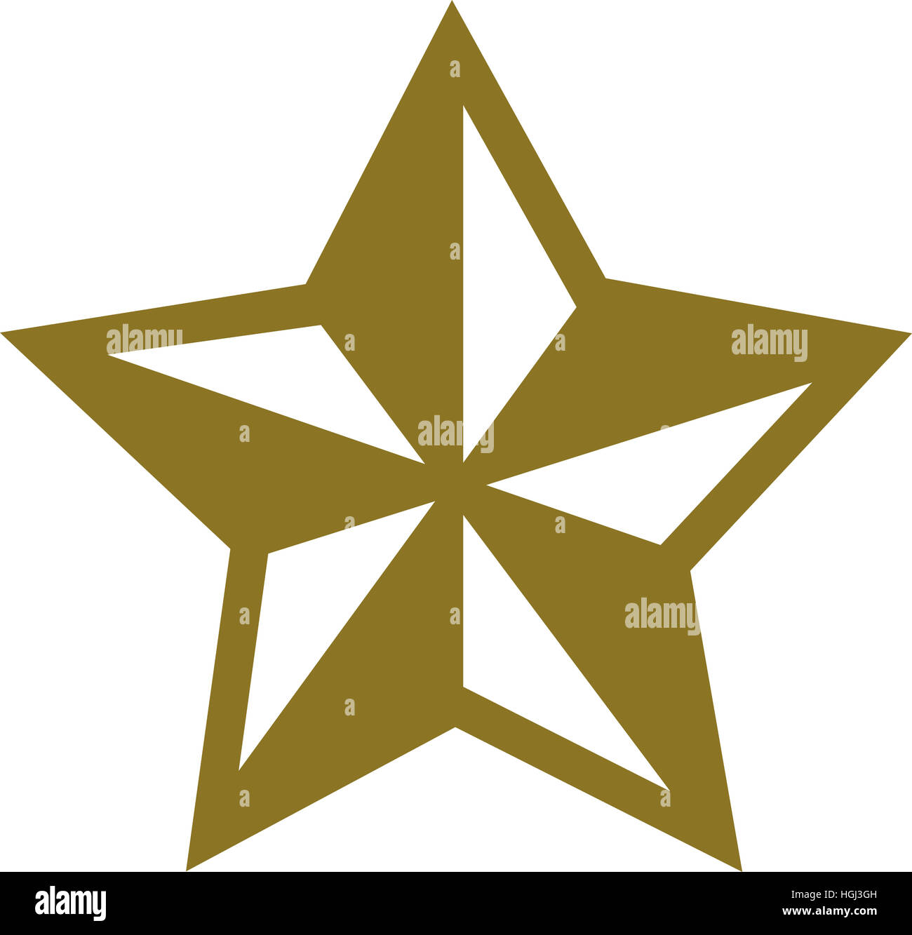 Nautic golden star Stock Photo - Alamy