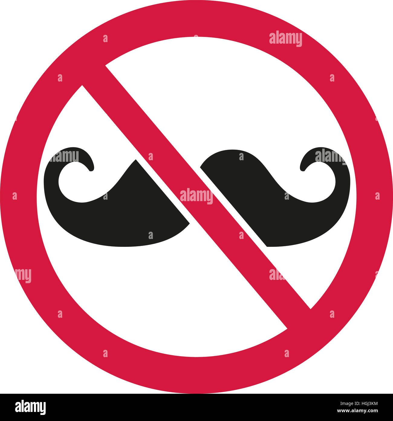No mustaches hipster allowed Stock Photo - Alamy