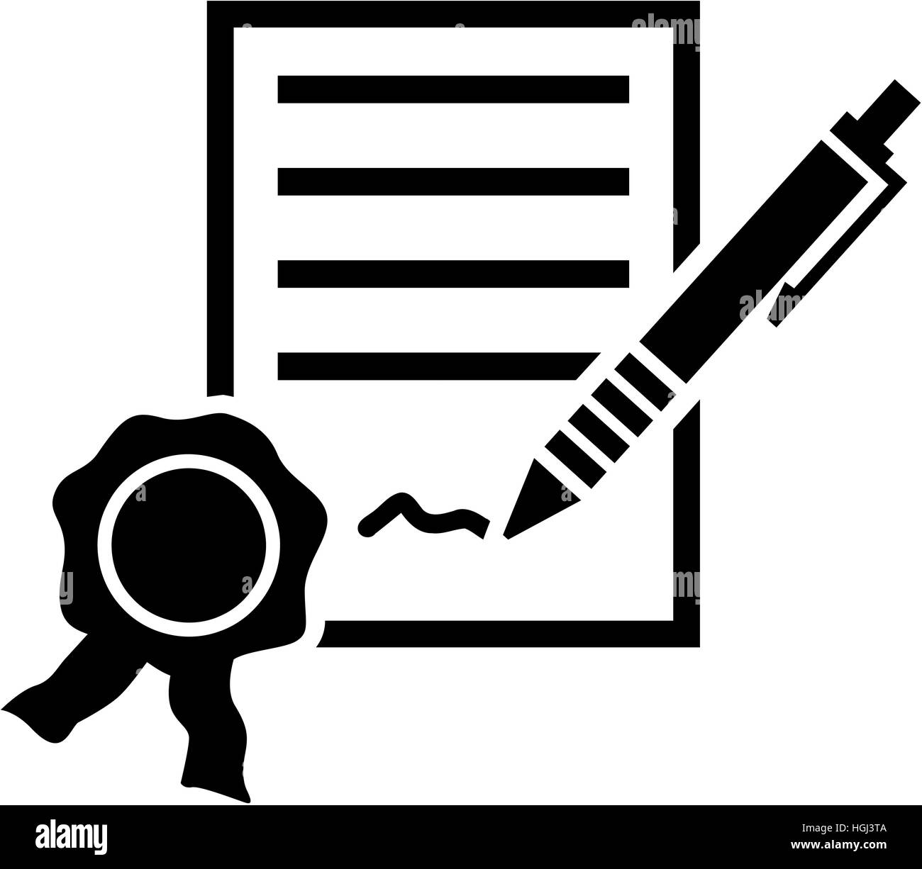 Clipart Of A Sealed Document
