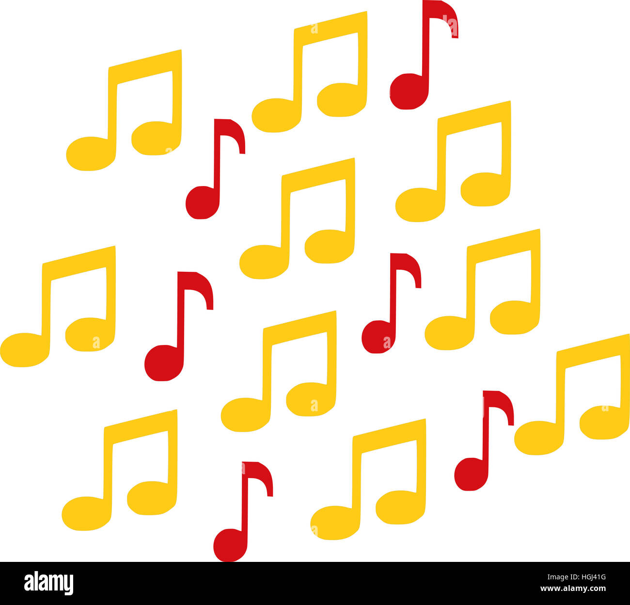 Music notes Cut Out Stock Images & Pictures - Alamy
