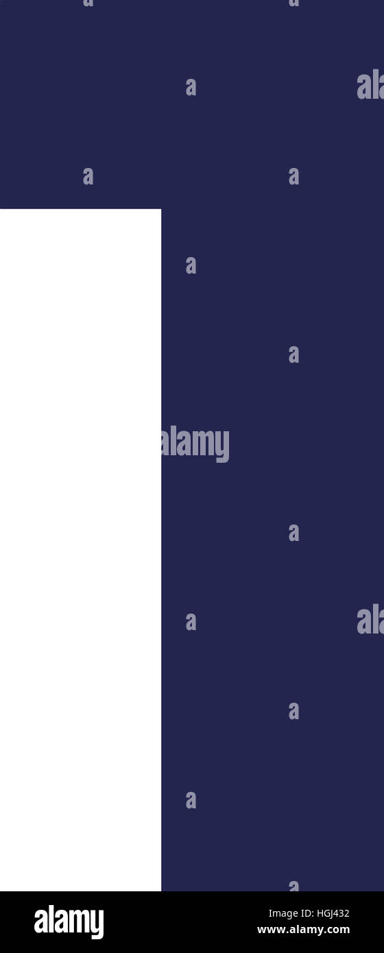 One fat number digit 1 Stock Photo - Alamy