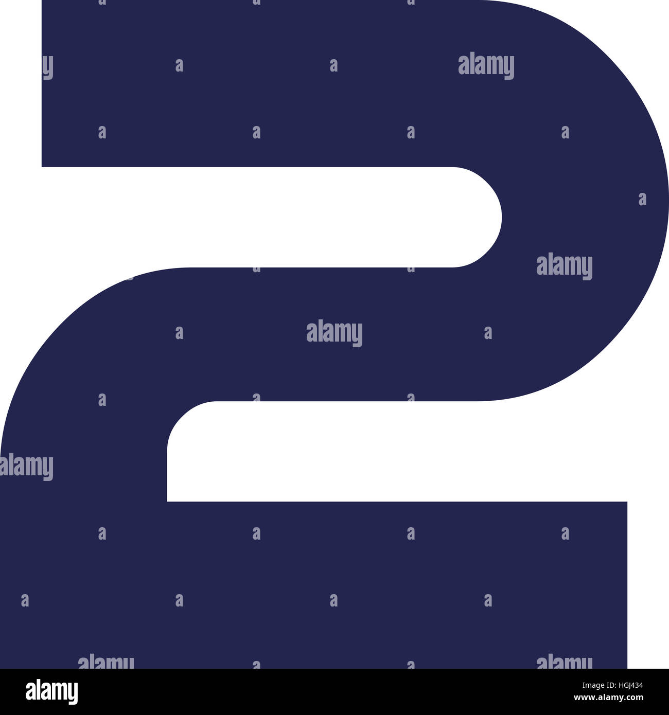 Two fat number digit 2 Stock Photo - Alamy
