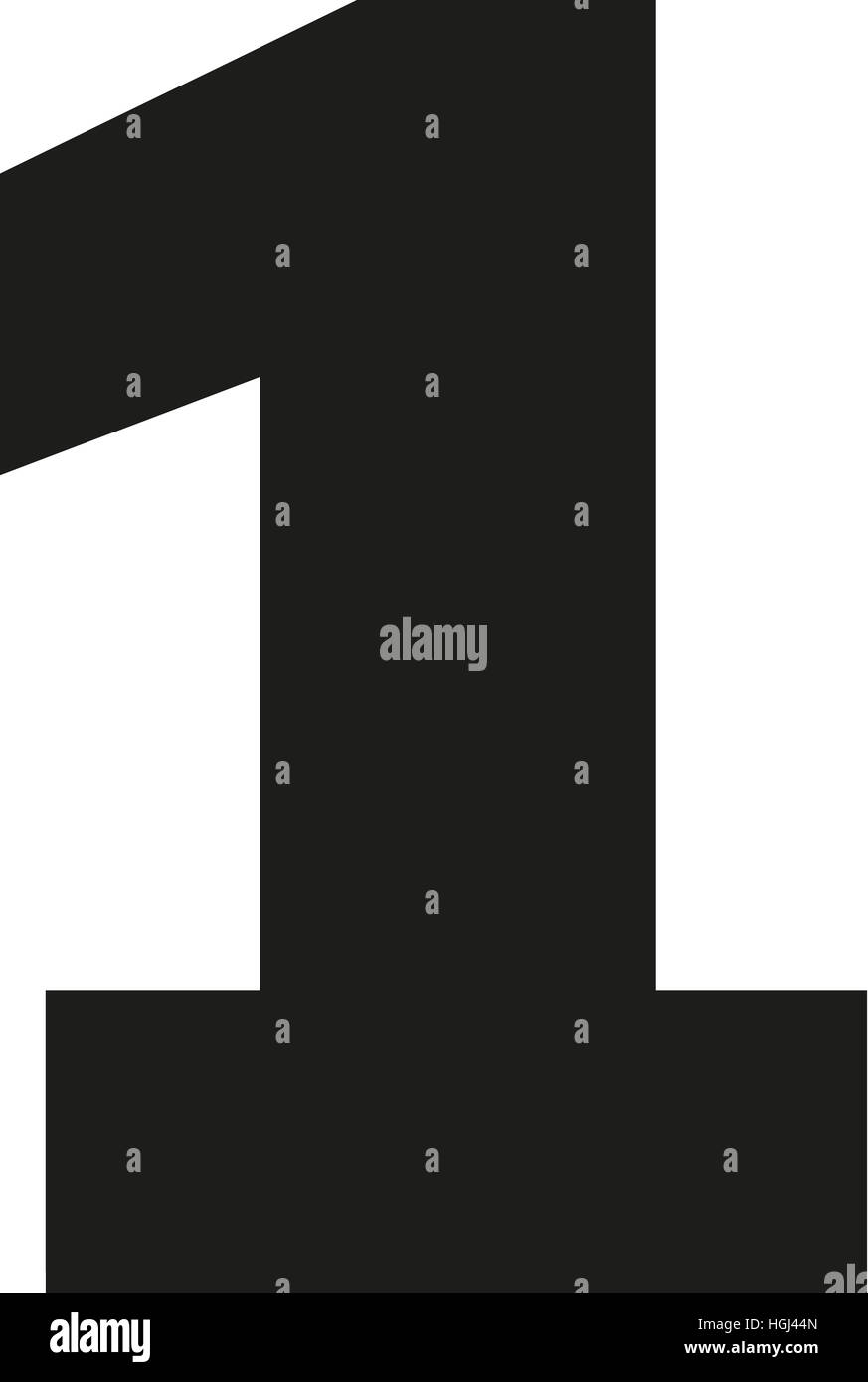 One number digits 1 Stock Photo - Alamy