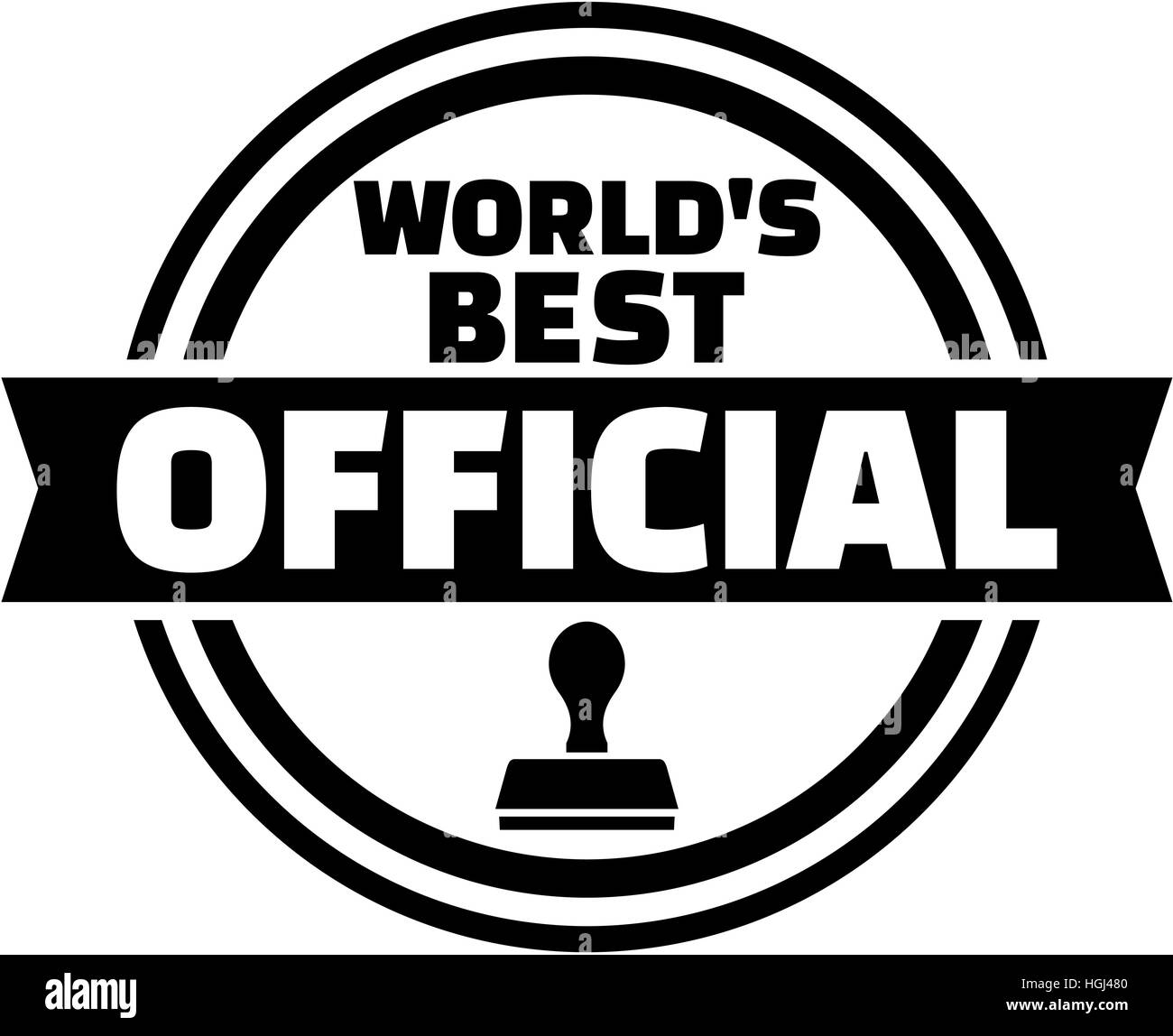 World's best official button Stock Photo - Alamy