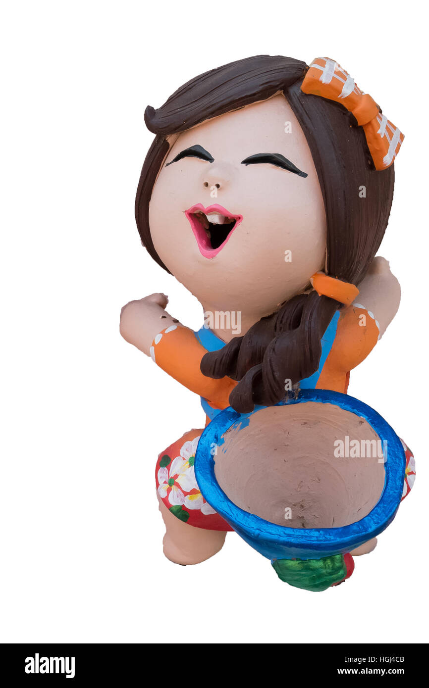 close up,Happy dolls for isolate background ,process color Stock Photo ...