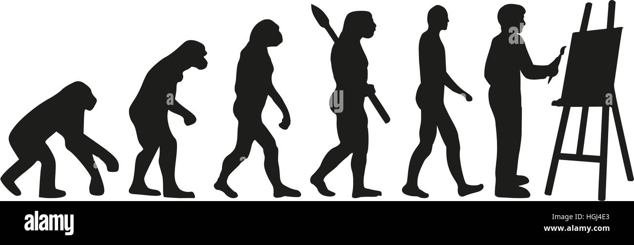 Evolution drawing hi-res stock photography and images - Alamy