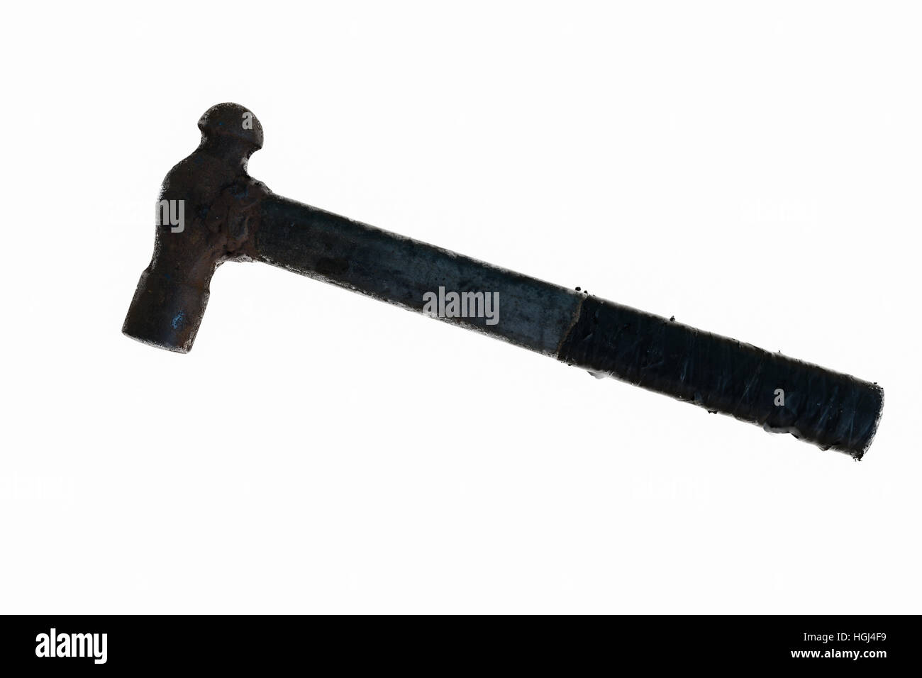 Single handed worn sledge old hammer on white background Stock Photo ...