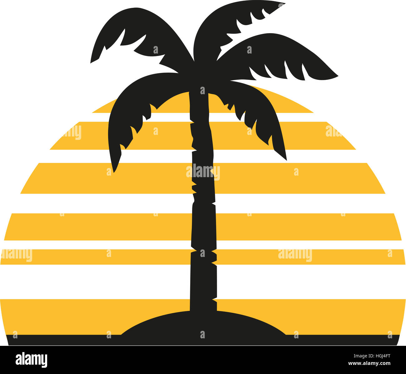 Retro palm tree hi-res stock photography and images - Alamy