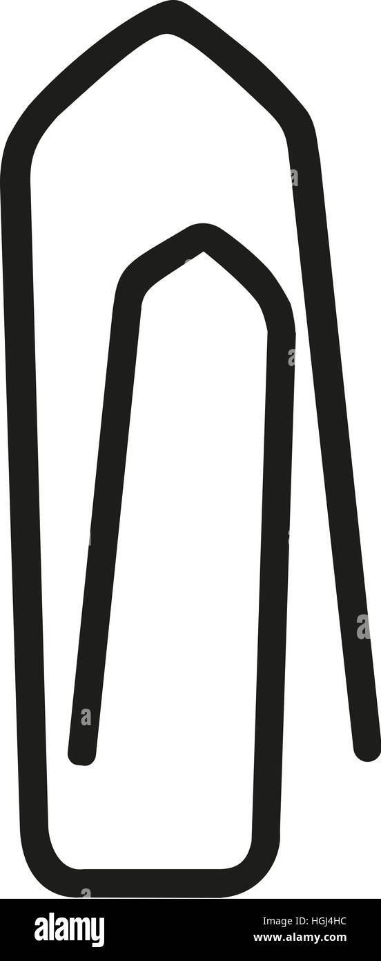 Bented paper clip Stock Photo - Alamy