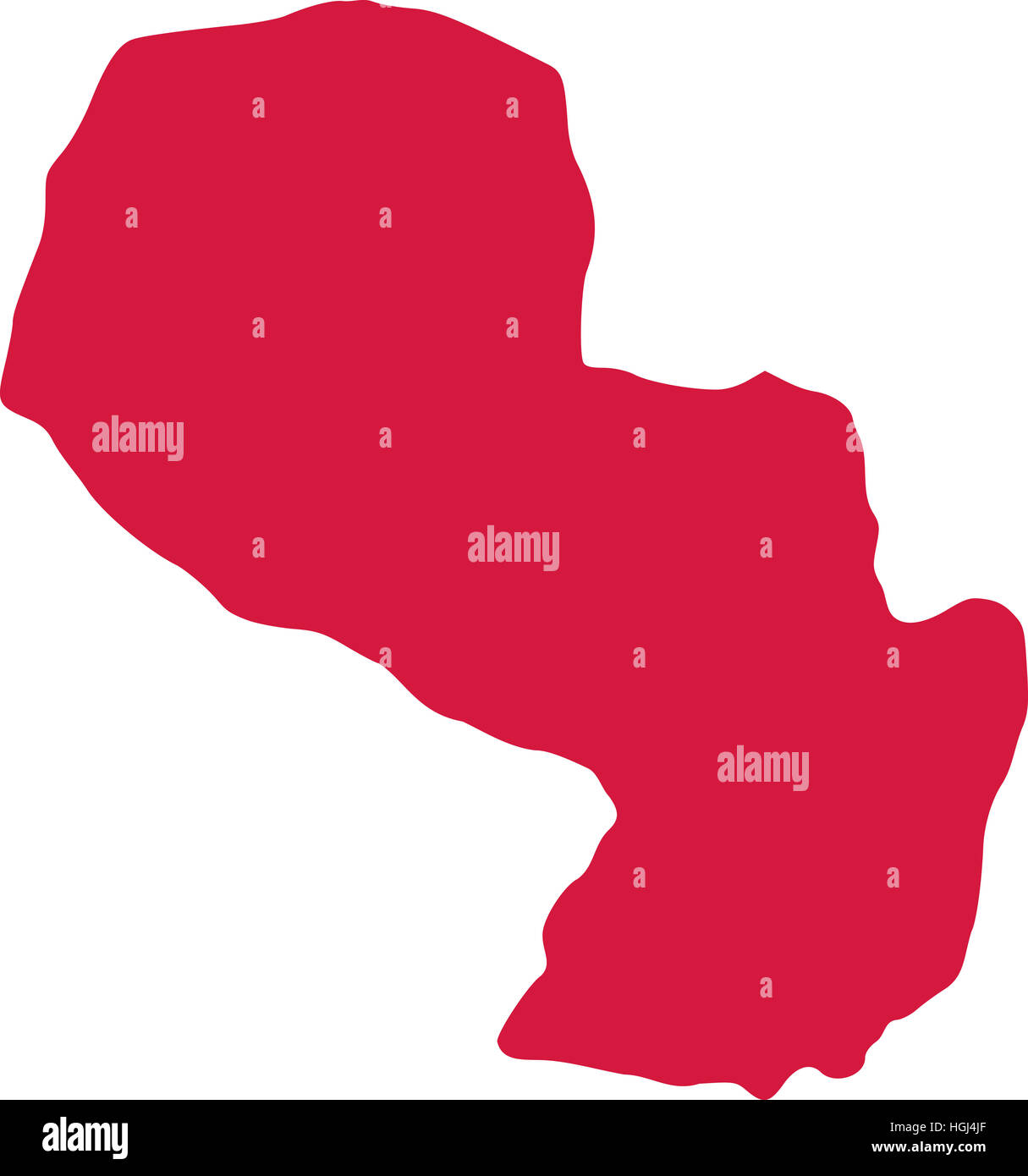 Paraguay map hi-res stock photography and images - Alamy