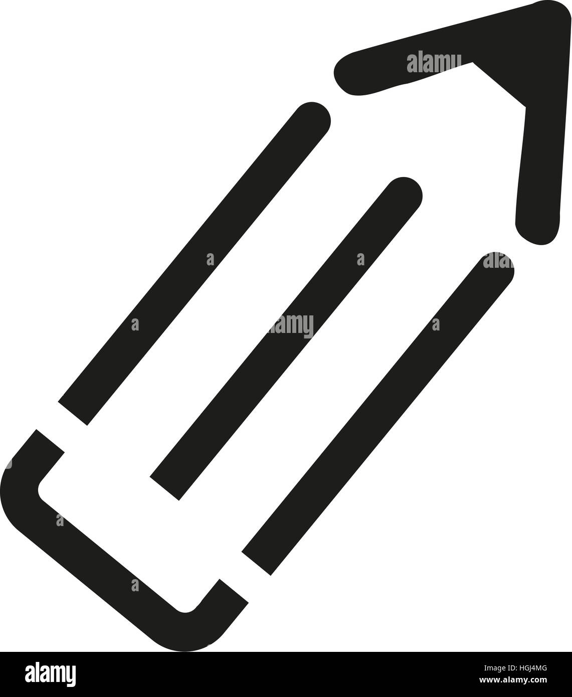 Simple Pencil icon Stock Photo - Alamy