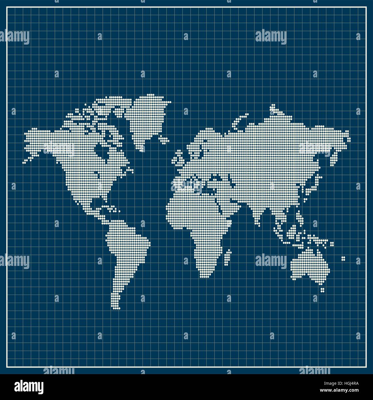 Dotted line map hi-res stock photography and images - Alamy