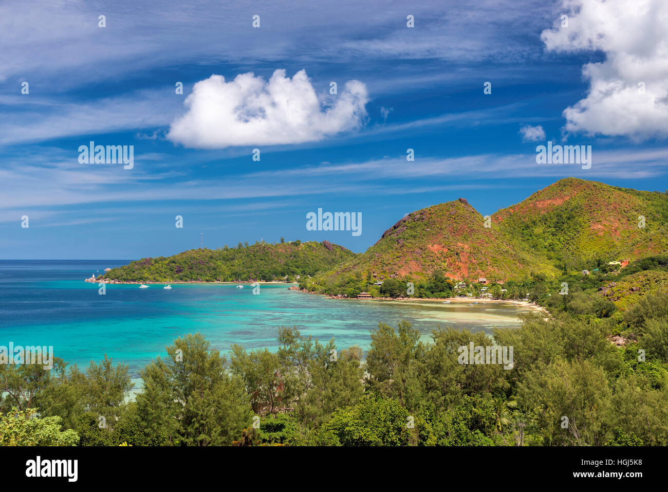 Sea view at praslin hi-res stock photography and images - Alamy