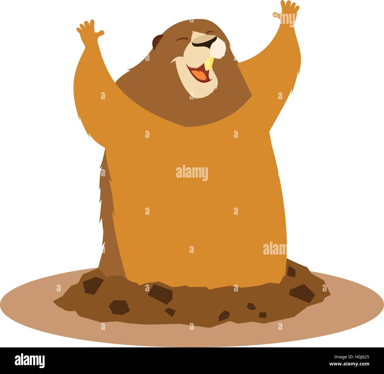 Happy groundhog day coming Stock Vector Images - Alamy