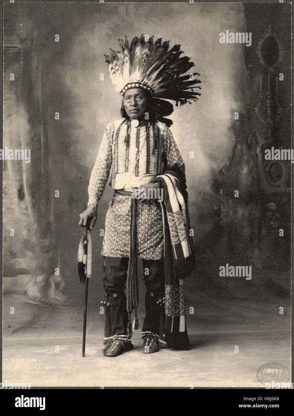 Arapahoe Chief - 1898 Indian Congress - Photo : Frank A. Rinehart Stock ...