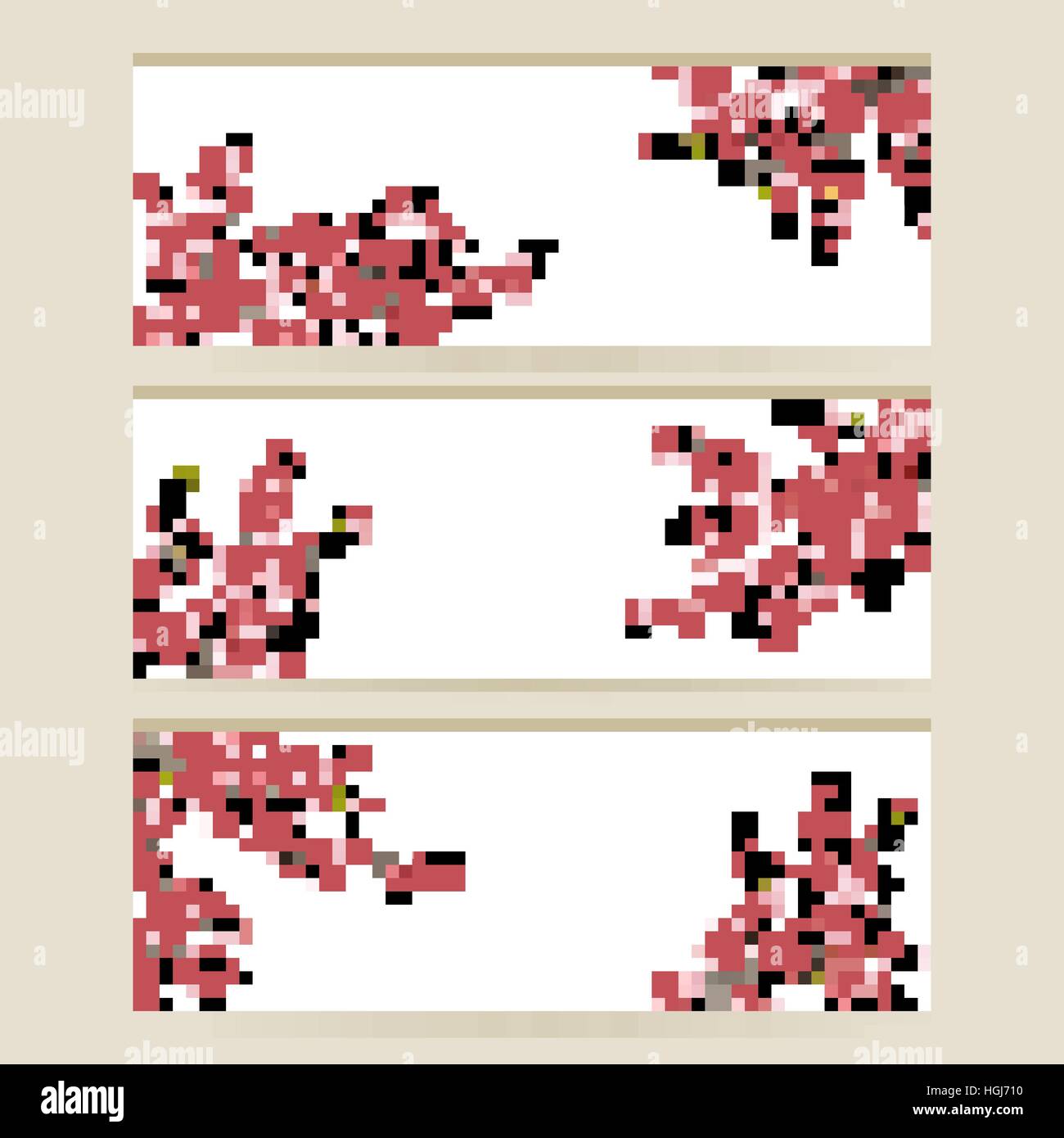 Retro blossom Stock Vector Images - Alamy