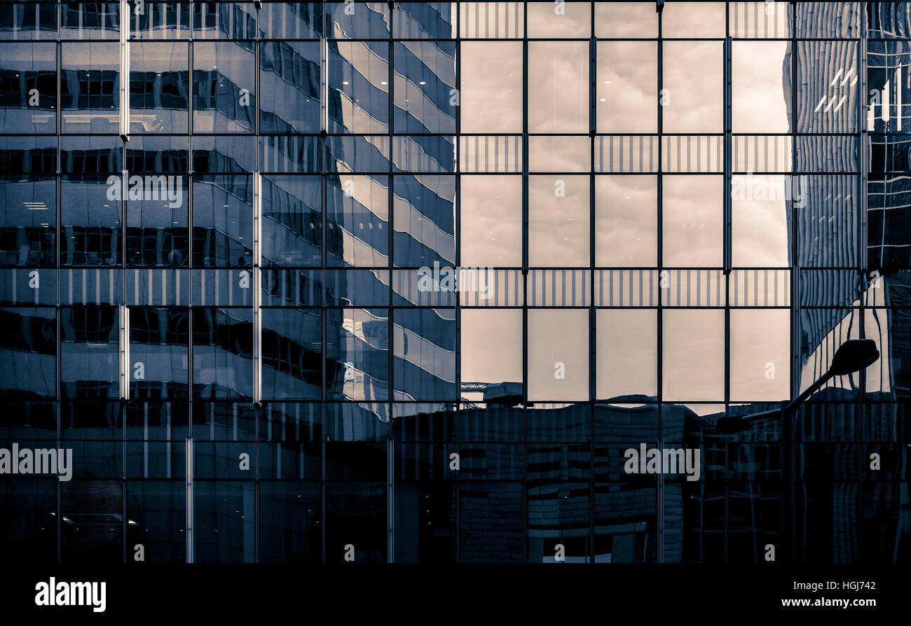 Windows of commercial building in Hong Kong Stock Photo - Alamy