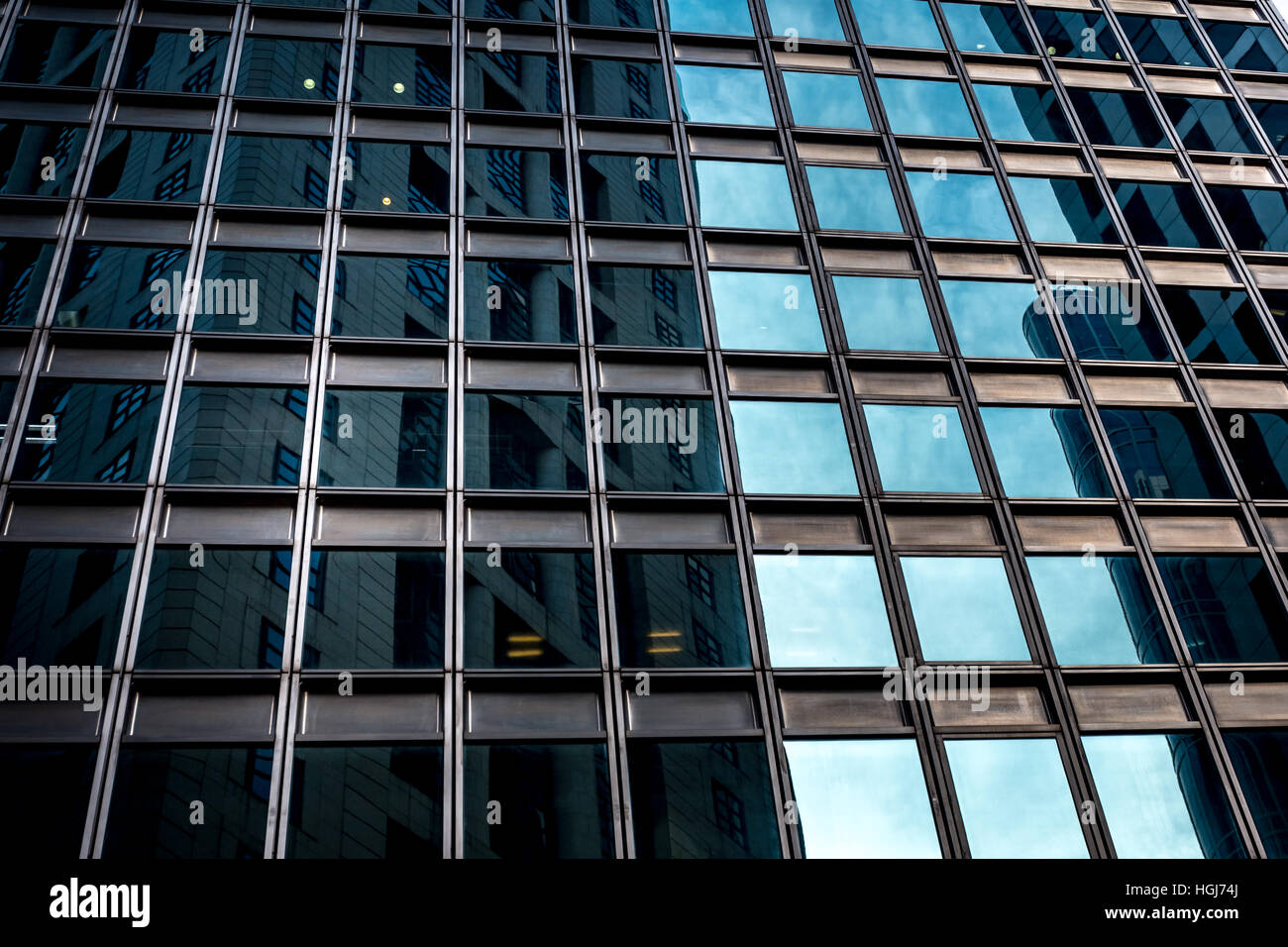 Windows of commercial building in Hong Kong Stock Photo - Alamy