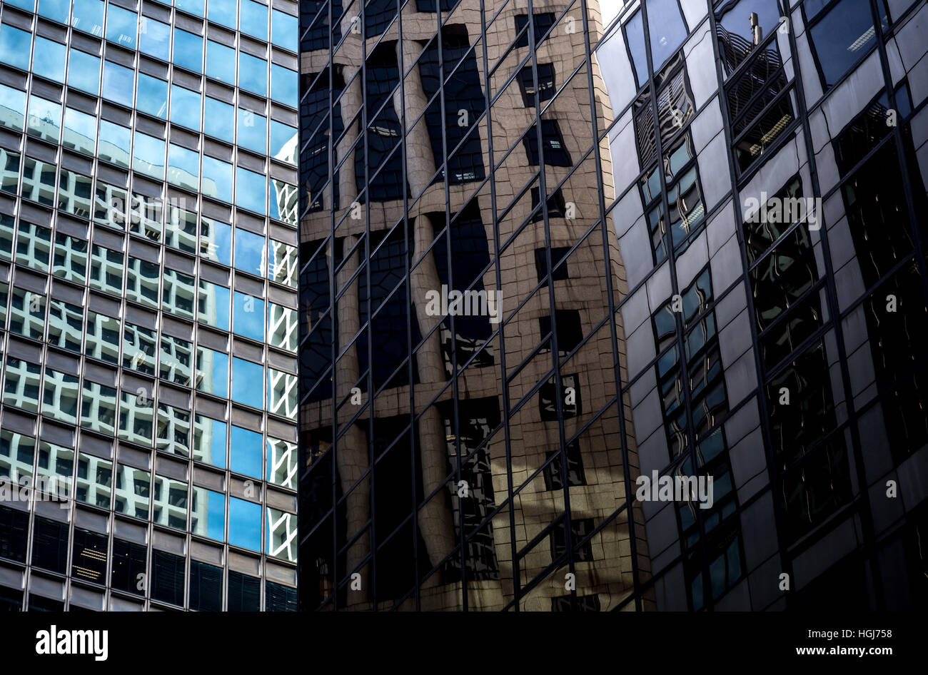 Windows of commercial building in Hong Kong Stock Photo - Alamy