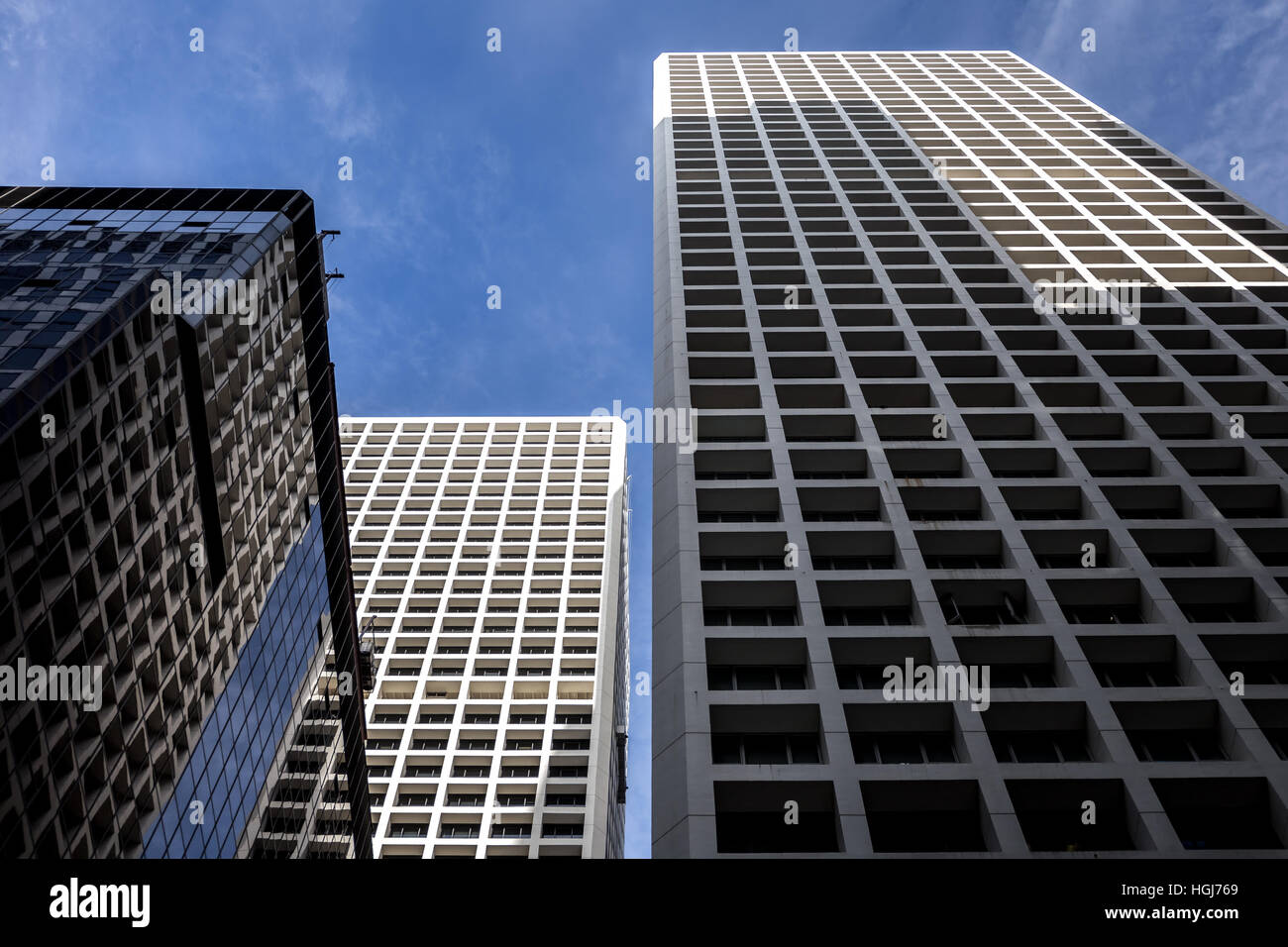 Windows of commercial building in Hong Kong Stock Photo - Alamy