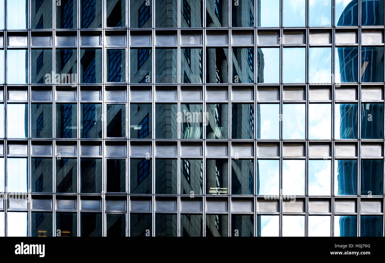 Windows of commercial building in Hong Kong Stock Photo - Alamy