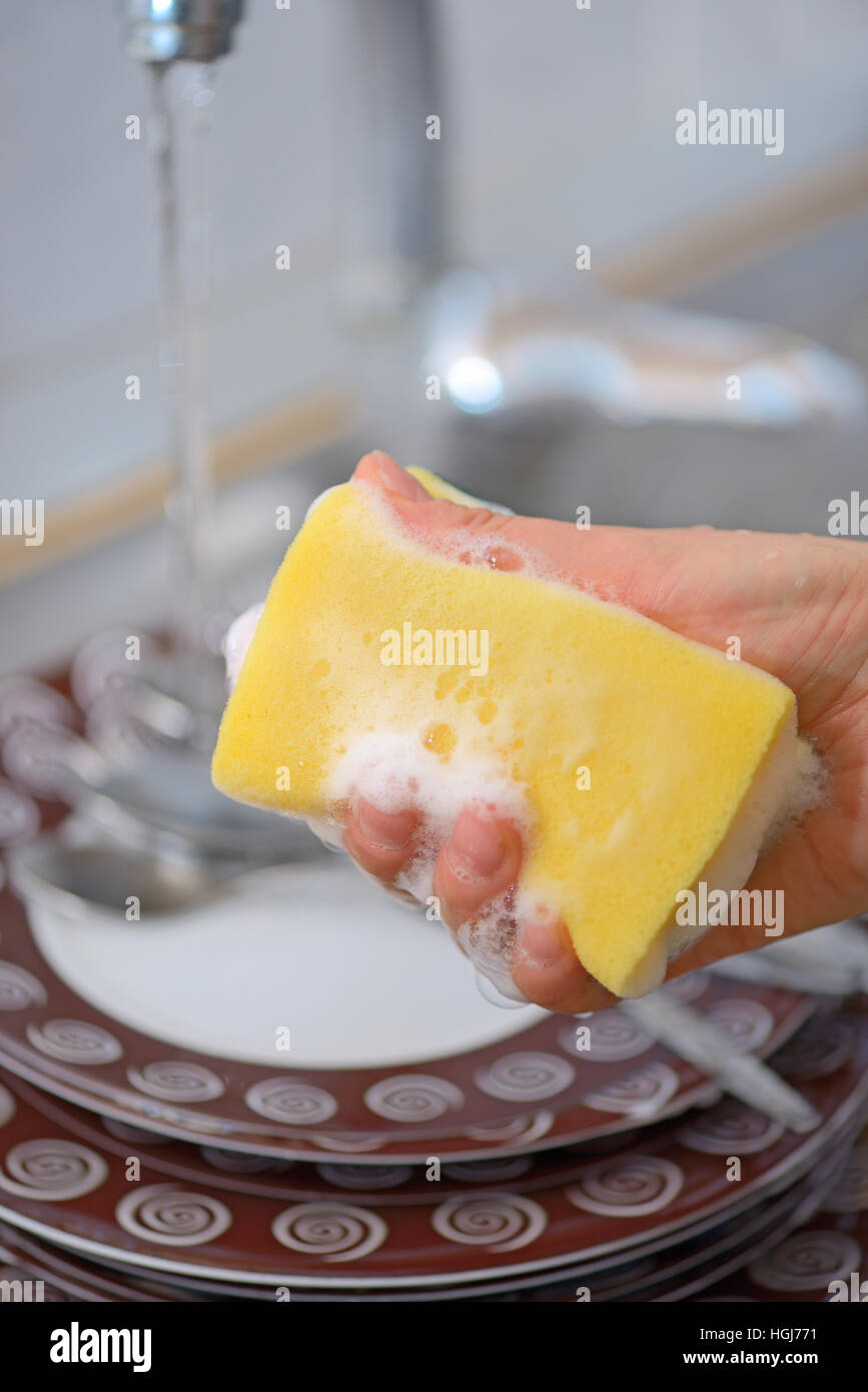 Water for washing dishes hi-res stock photography and images - Alamy