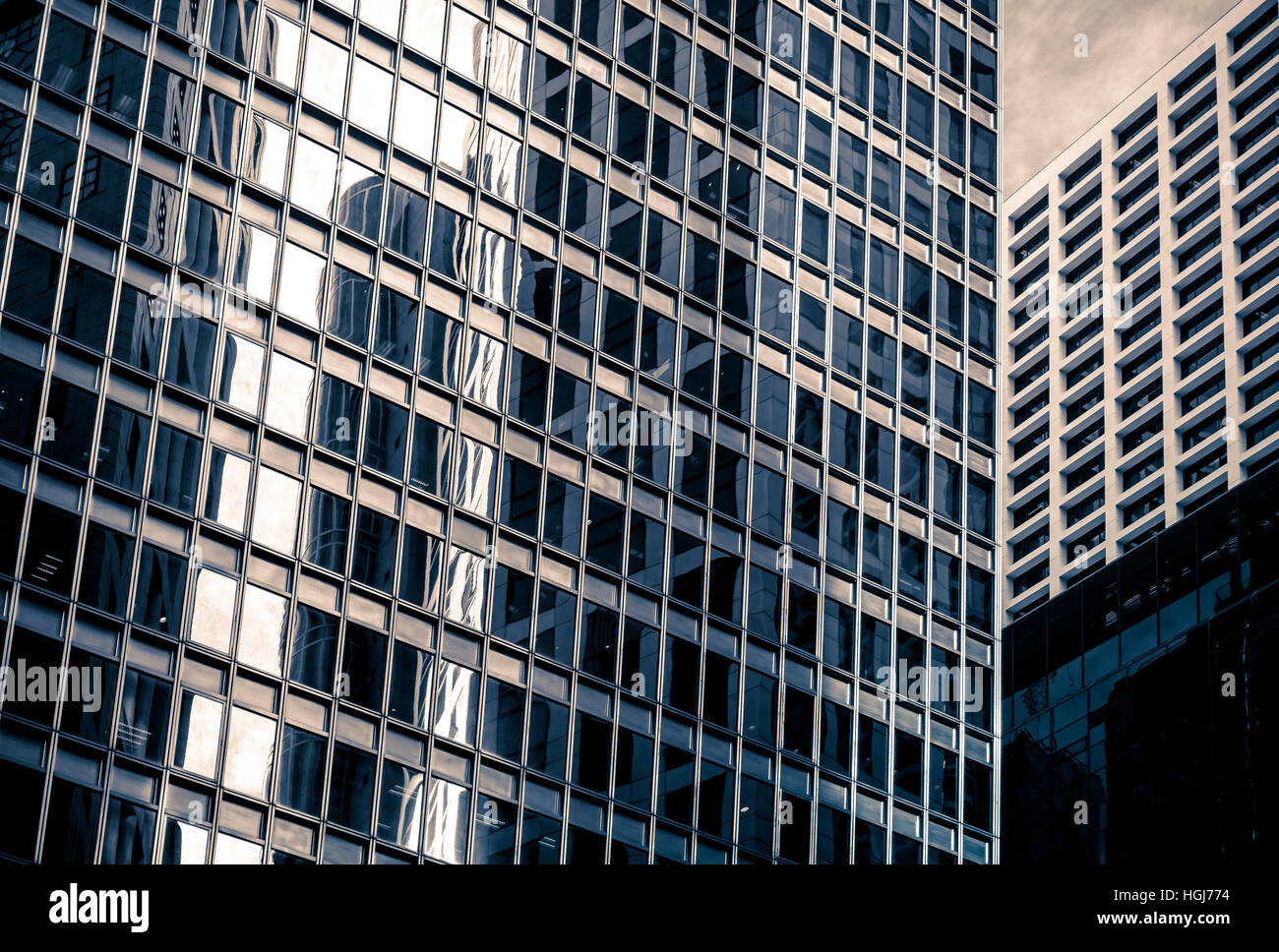 Windows of commercial building in Hong Kong Stock Photo - Alamy