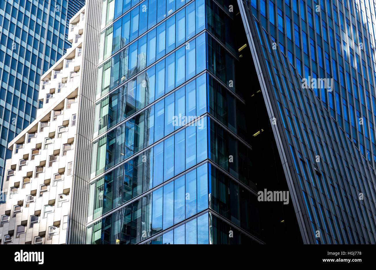 Windows of commercial building in Hong Kong Stock Photo - Alamy