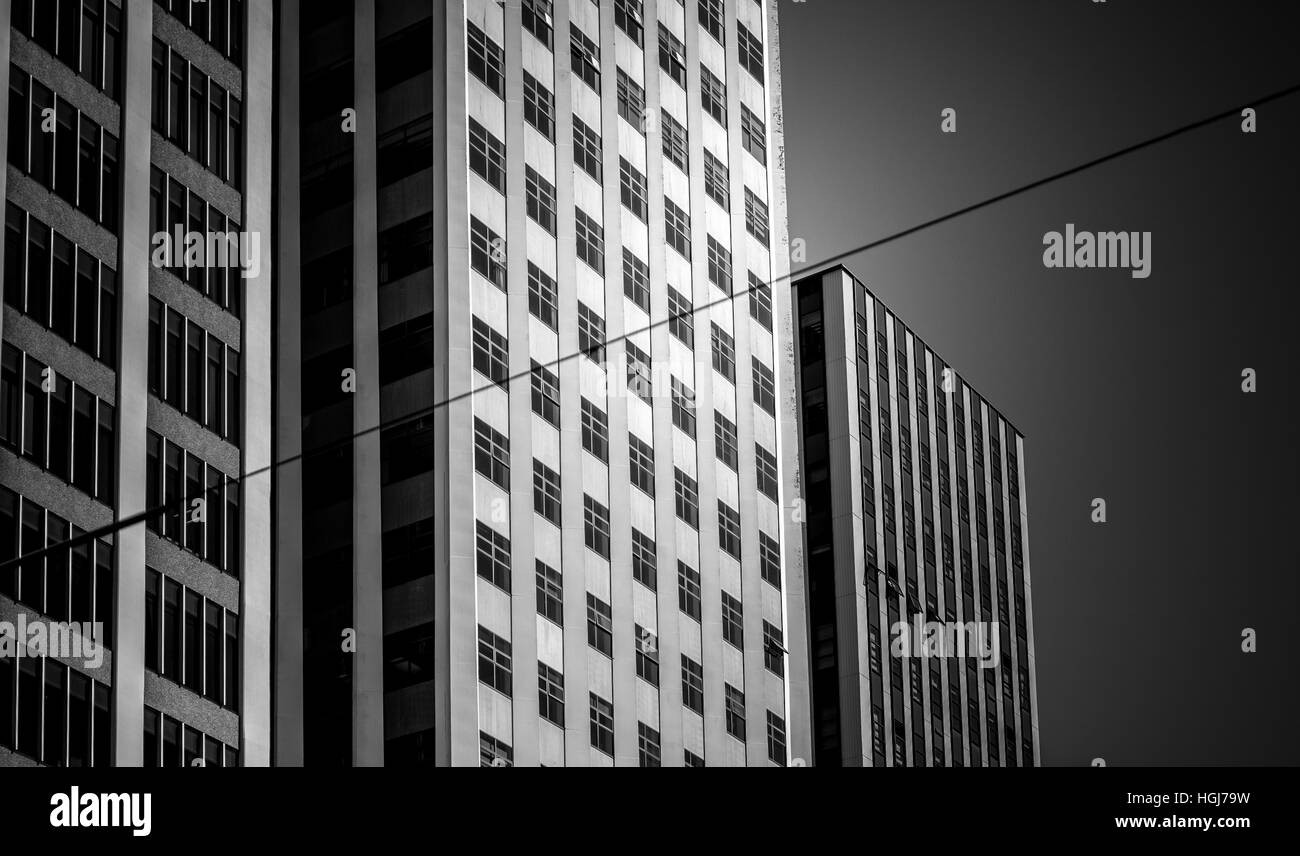 Windows of commercial building in New Zealand Stock Photo - Alamy
