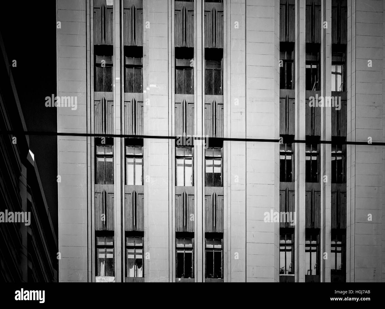 Windows of commercial building in New Zealand Stock Photo - Alamy