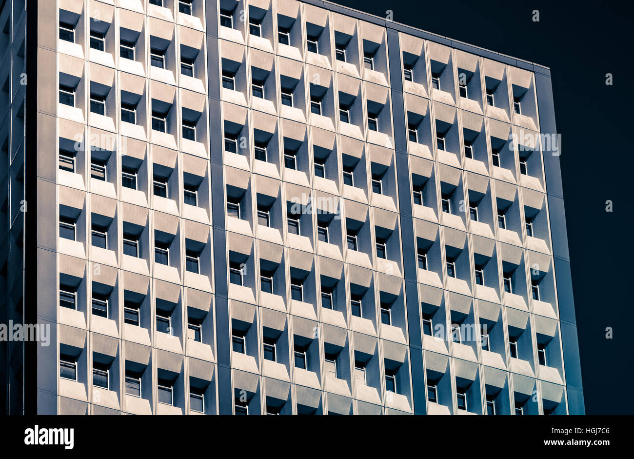 Windows of commercial building in New Zealand Stock Photo - Alamy