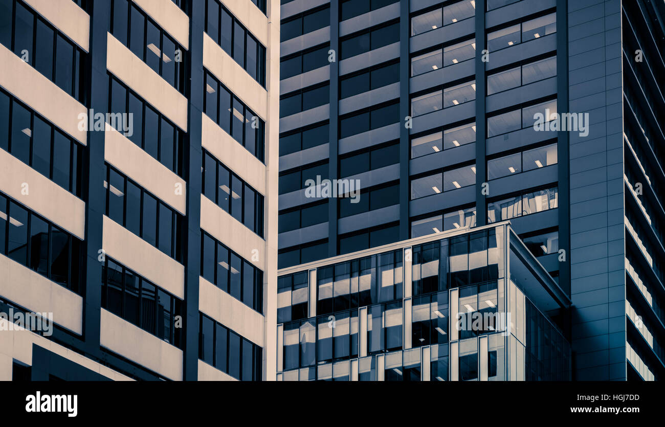Windows of commercial building in New Zealand Stock Photo - Alamy