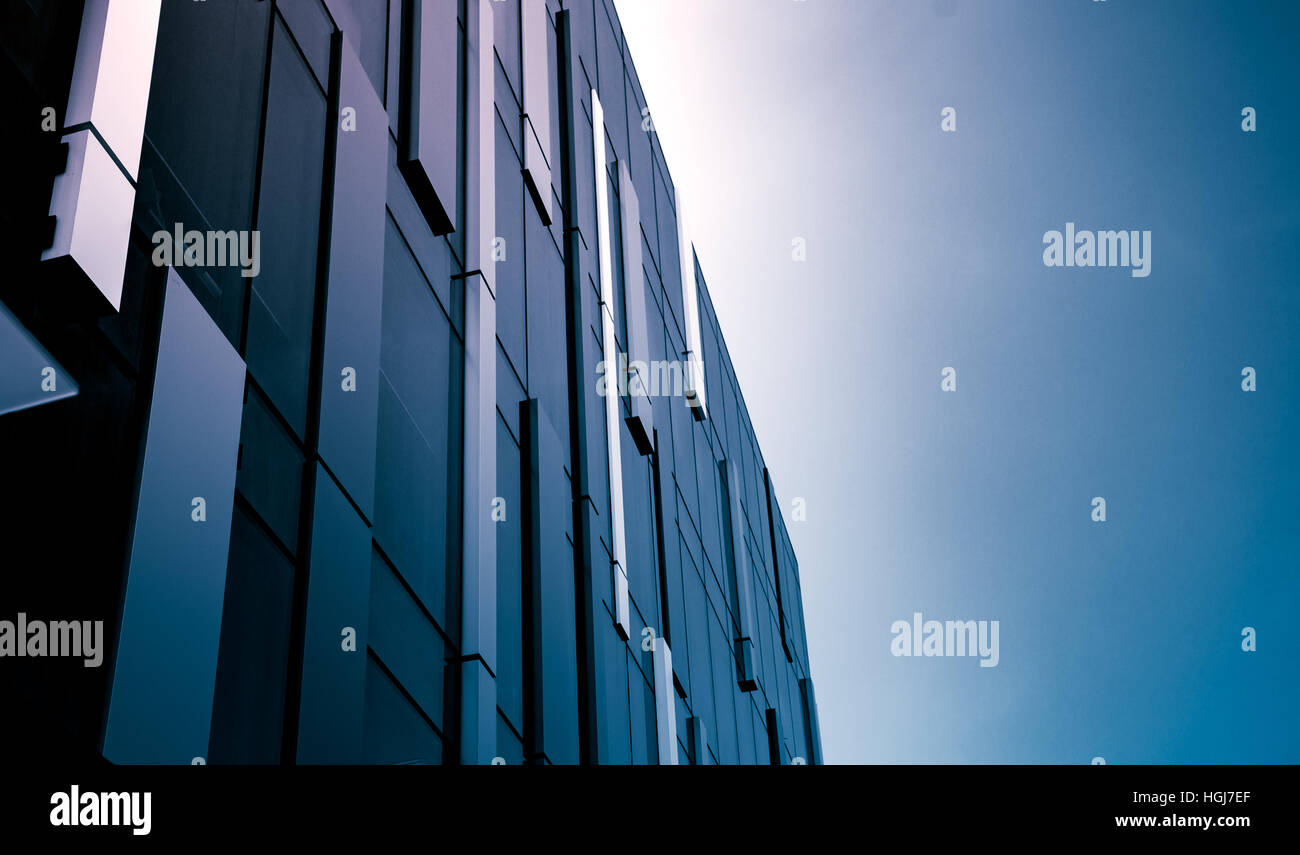 Windows of commercial building in New Zealand Stock Photo - Alamy