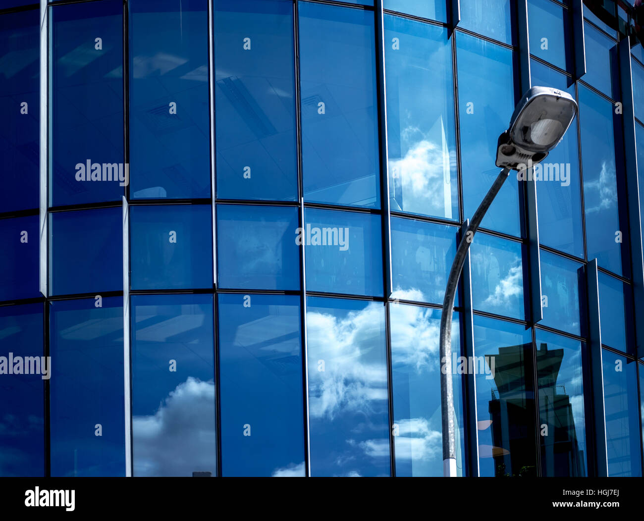 Windows of commercial building in New Zealand Stock Photo - Alamy