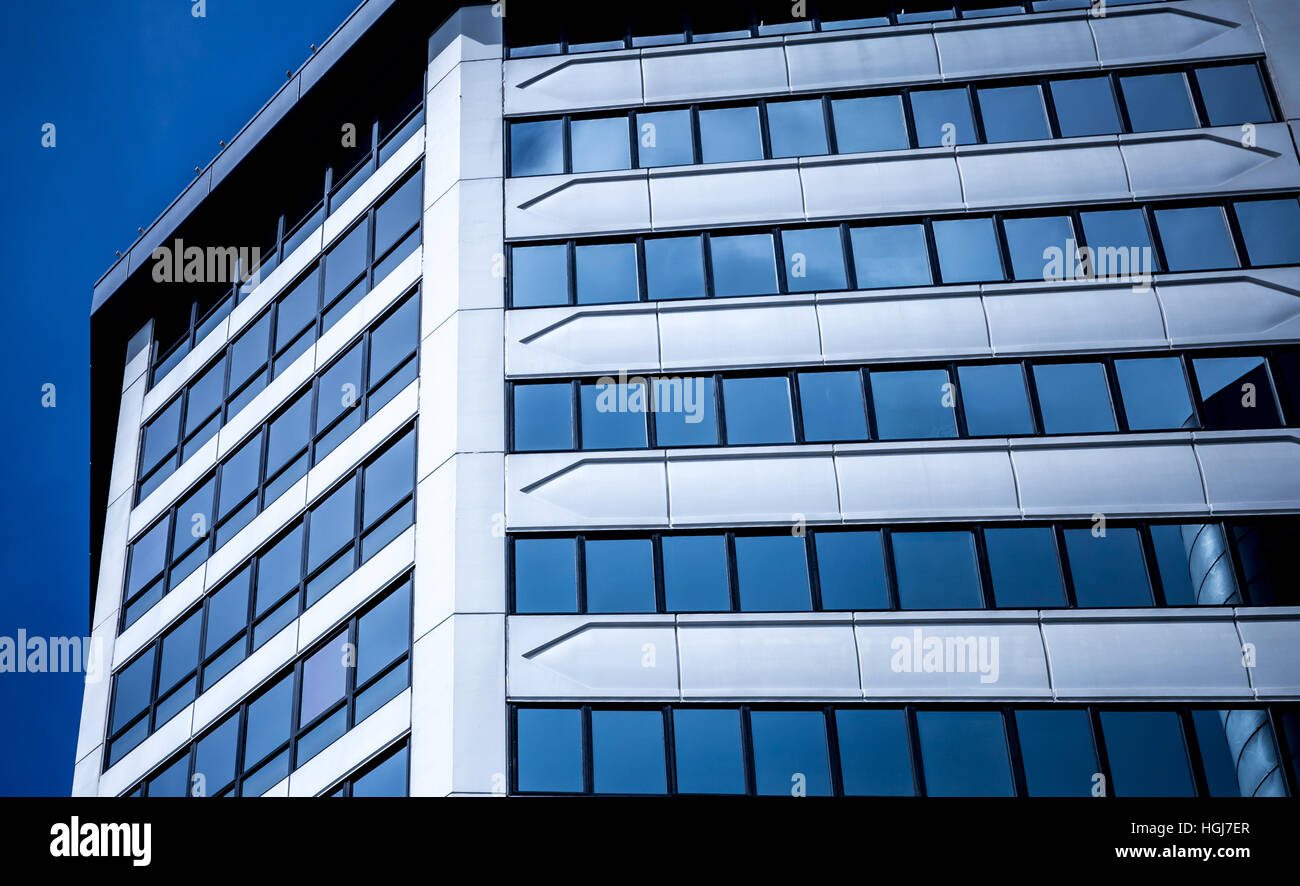 Windows of commercial building in New Zealand Stock Photo - Alamy