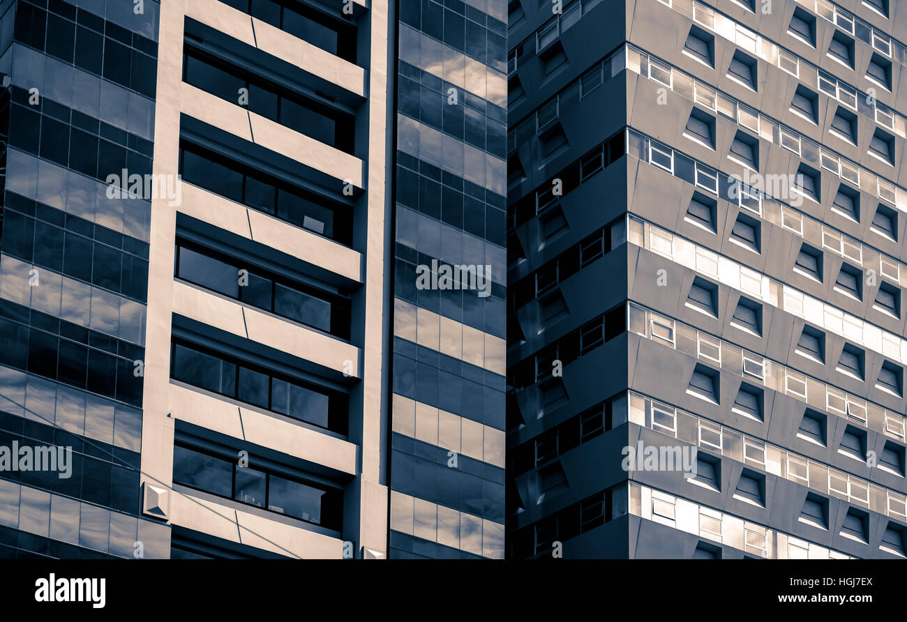 Windows of commercial building in New Zealand Stock Photo - Alamy