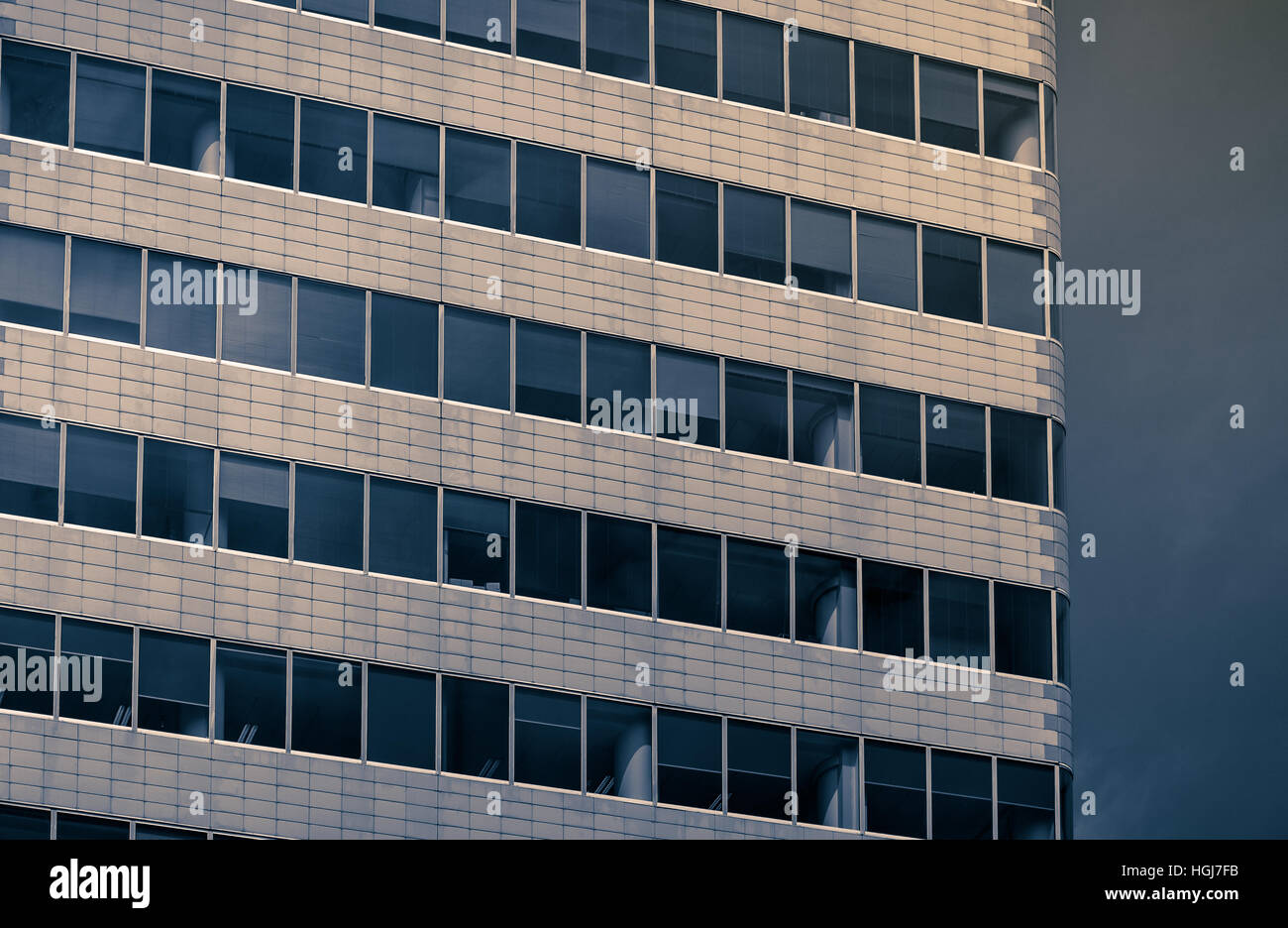 Windows of commercial building in New Zealand Stock Photo - Alamy
