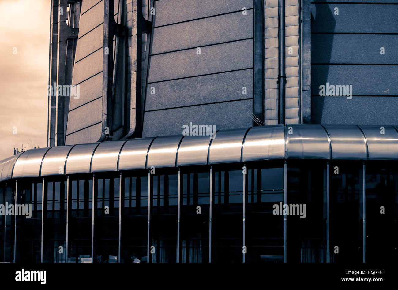 Windows of commercial building in New Zealand Stock Photo - Alamy