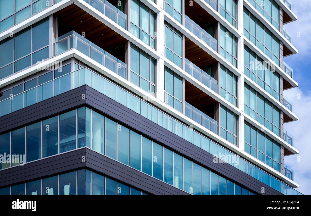 Windows of commercial building in Hong Kong Stock Photo - Alamy