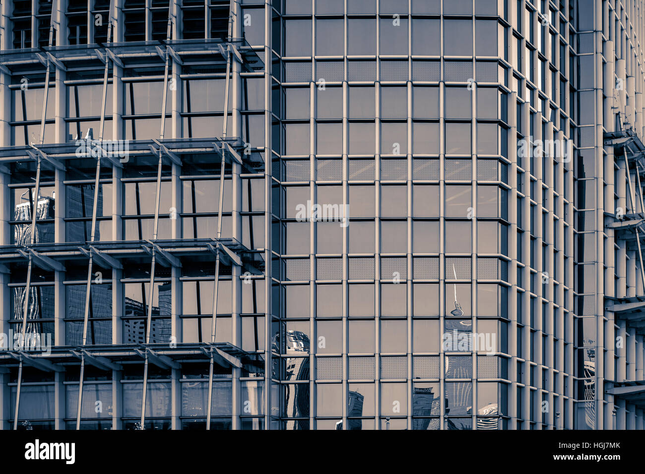 Windows of commercial building in Hong Kong Stock Photo - Alamy