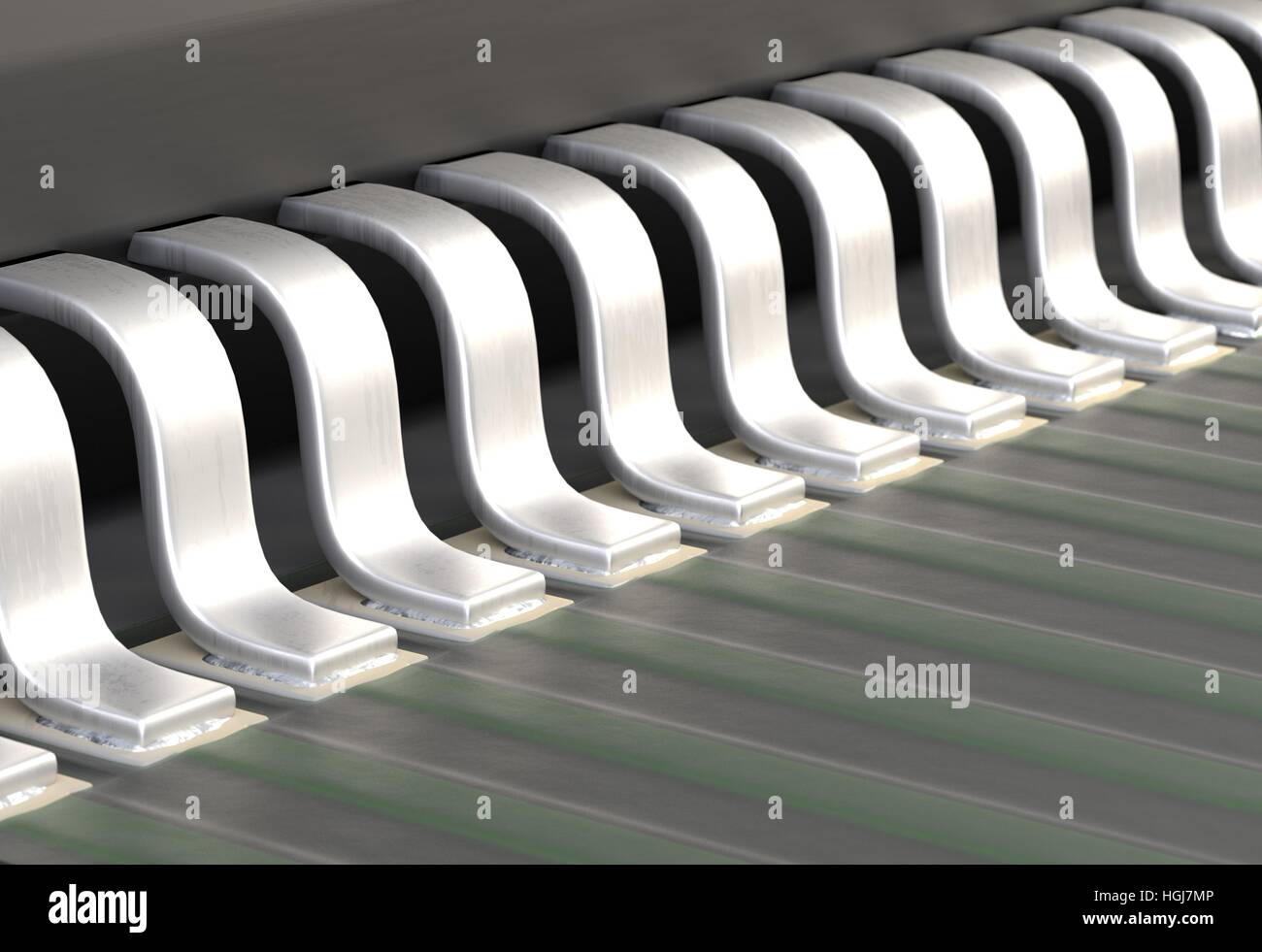 Electonic components microchips leg contacts on pcb 3d illustration ...