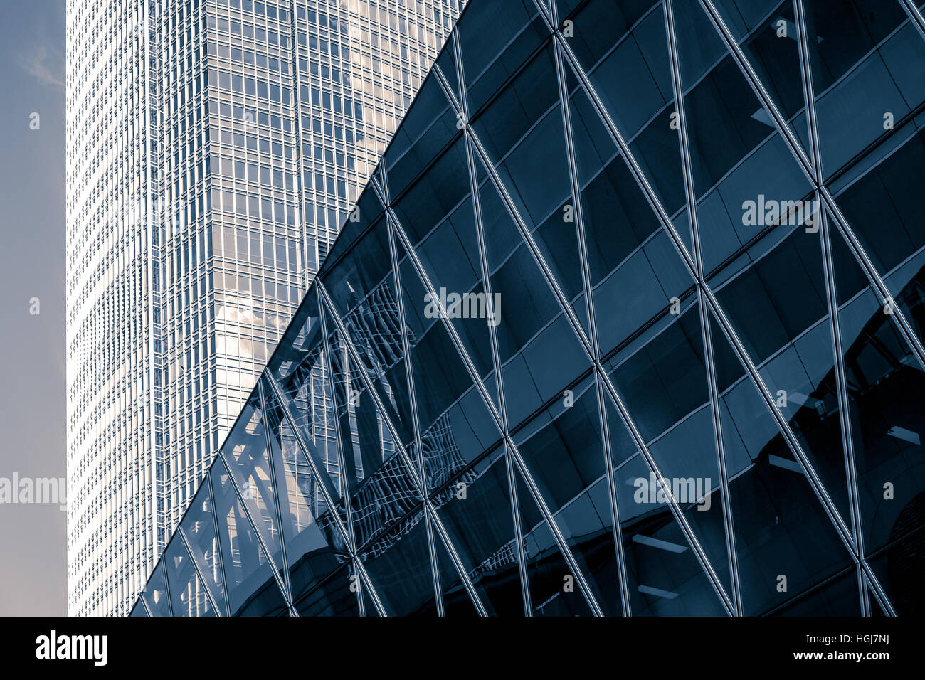 Windows of commercial building in Hong Kong Stock Photo - Alamy