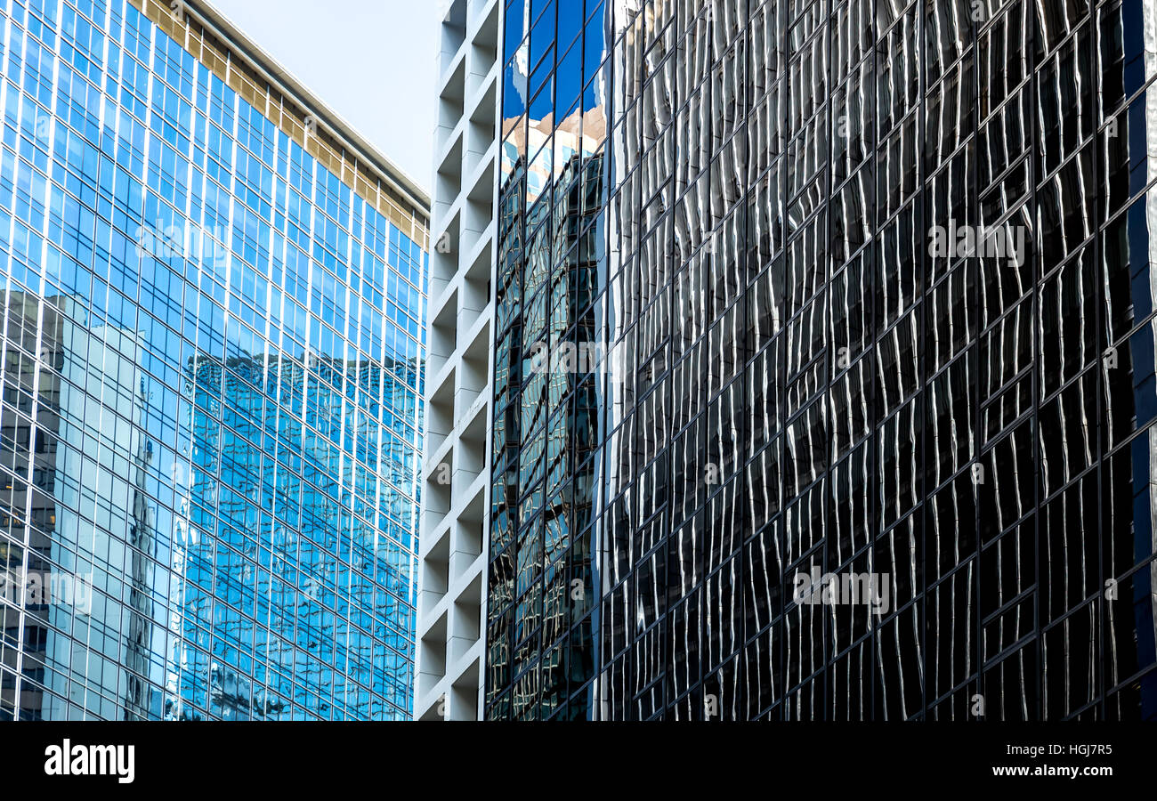 Windows of commercial building in Hong Kong Stock Photo - Alamy