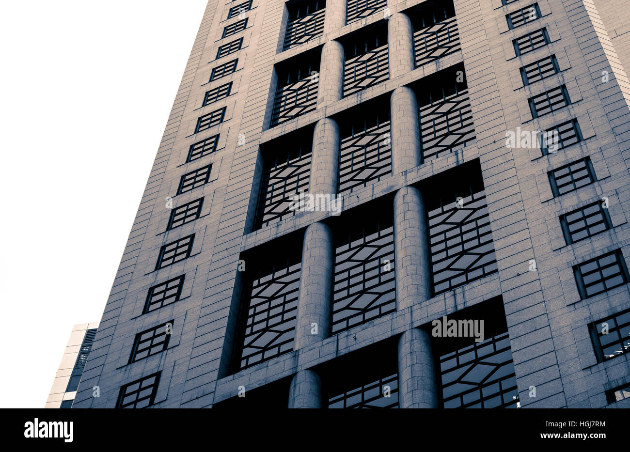 Windows of commercial building in Hong Kong Stock Photo - Alamy