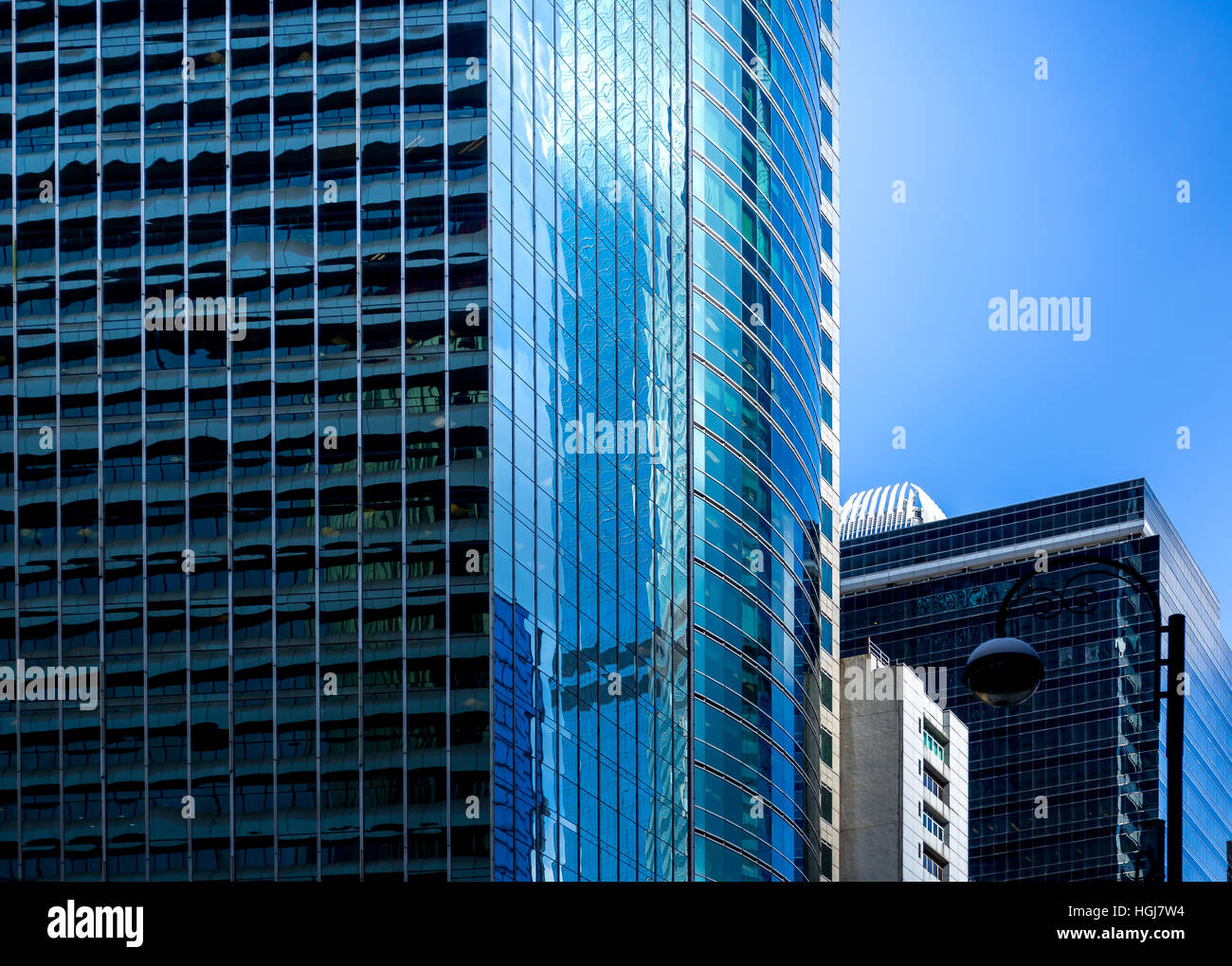 Windows of commercial building in Hong Kong Stock Photo - Alamy